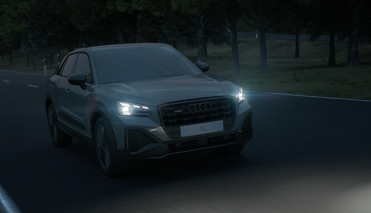 Audi Q2 – Animation zu LED Matrix-Beam | motomovie.de