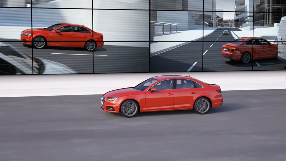Audi A4 - Animation Prädiktiver Effizienzassistent | motomovie.de