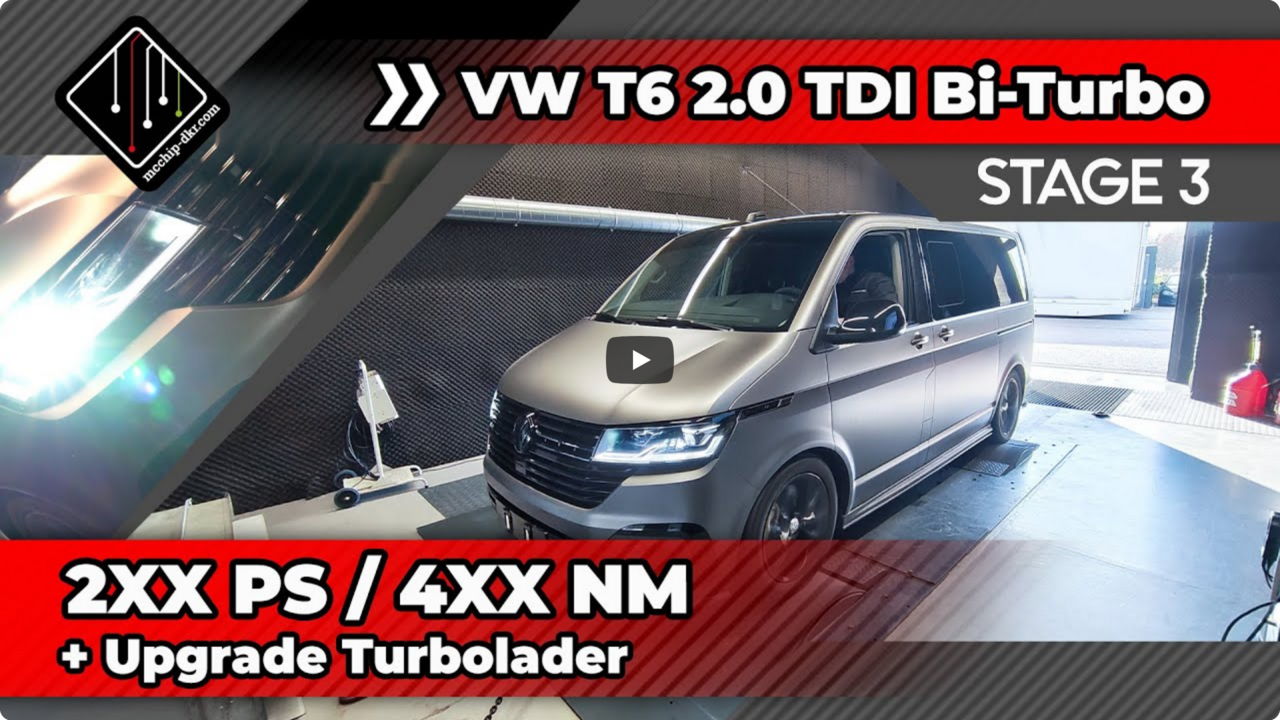 VW T6 2.0 TDI Bi-Turbo (Upgrade Turbolader) | Stage 3 | 80-160 km/h ...